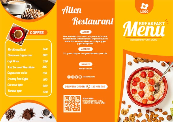 Page 4 | Hotel Menu Card Templates Free