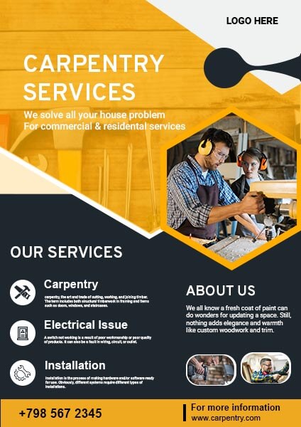 Carpenter Service Flyer