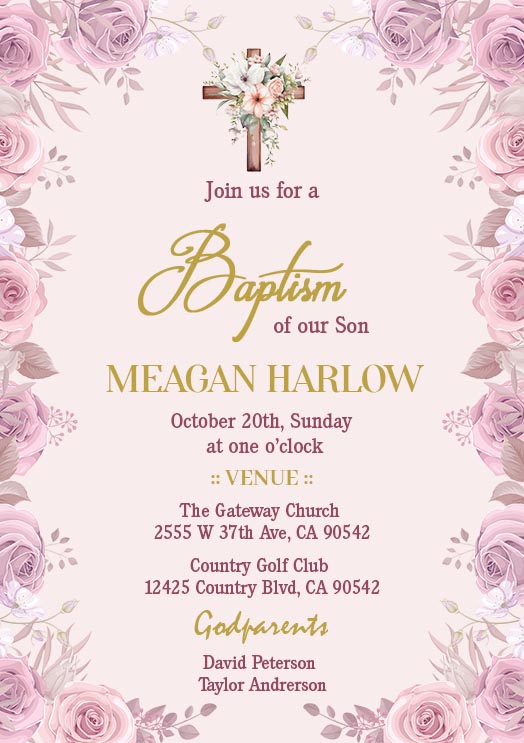 50+ Free Christening Invitation Templates to Choose From!