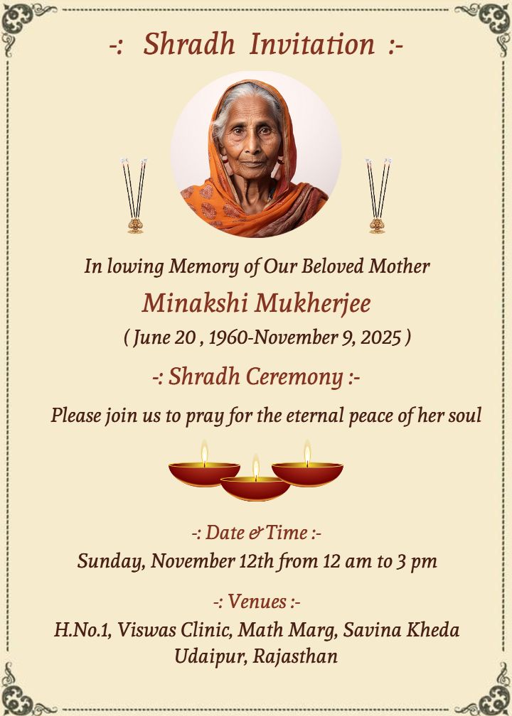 99+ Free Shradh Invitation Cards – Design & Download Online