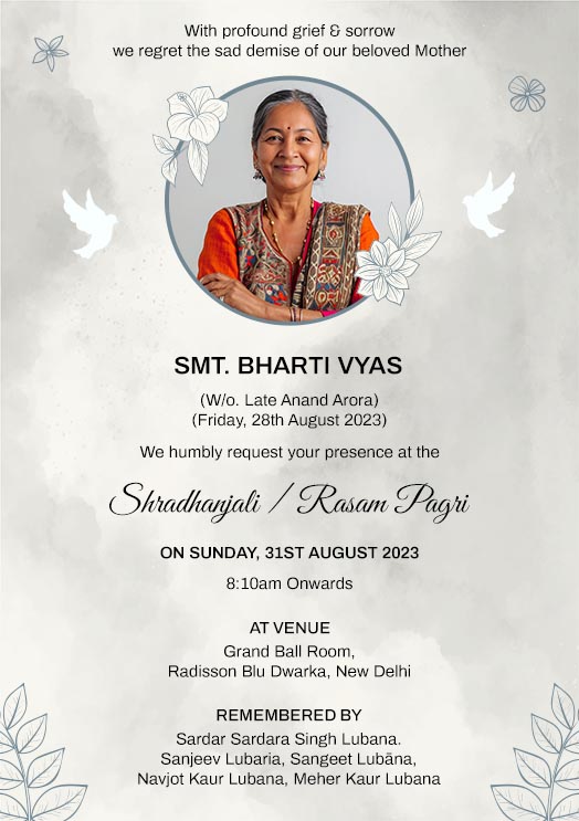 Rasam Pagri Invitation Card Maker Free