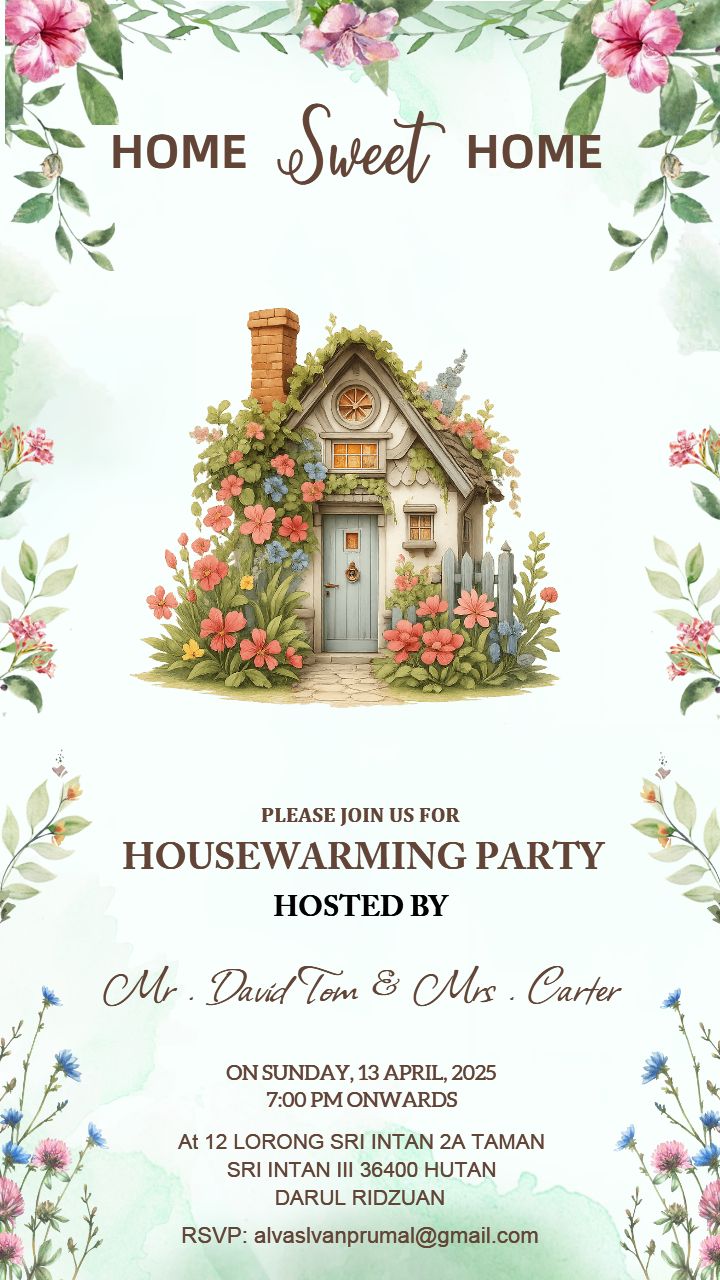 Free Housewarming Party Invitation Cards | Download Now