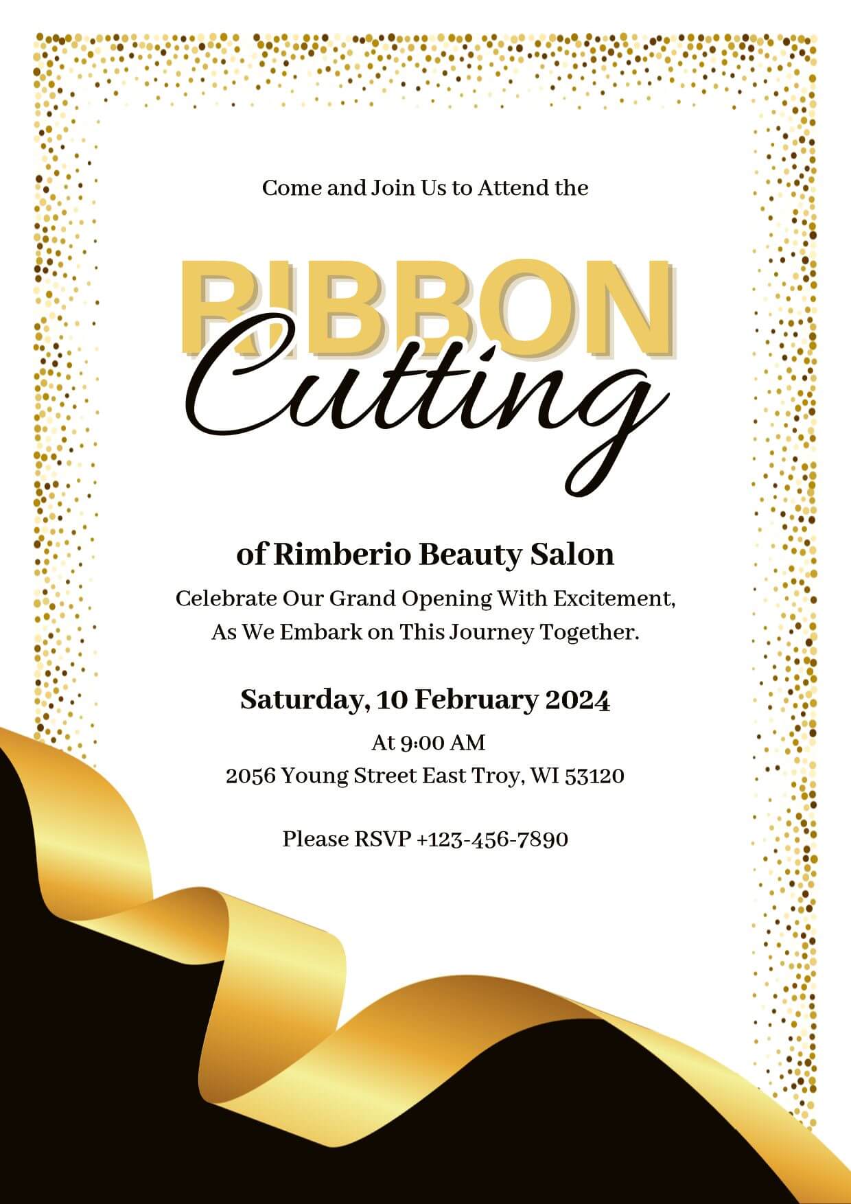 Office Grand Opening Invitation Card