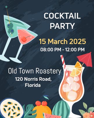 Free Cocktail Party Invitation Templates Download