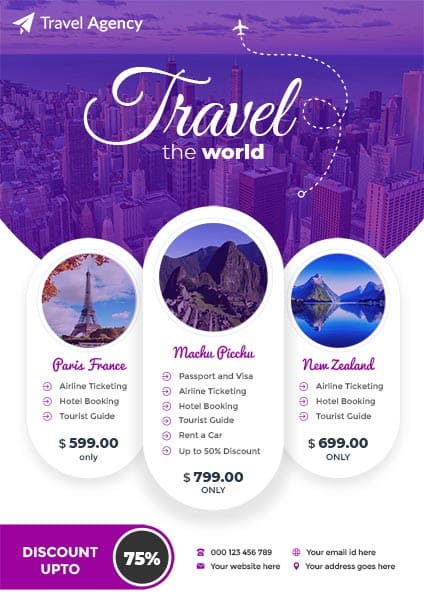 1.7K+ Travel Poster Design Templates