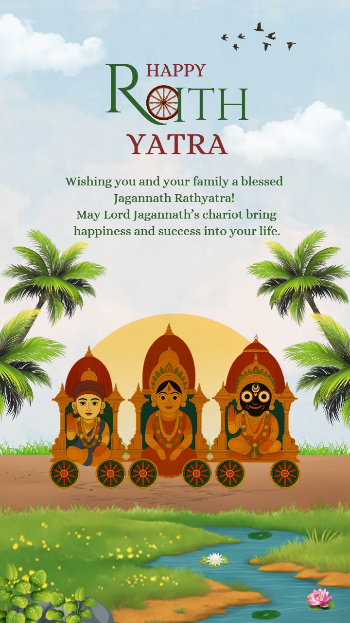 Jagannath Rath Yatra 2025: Status, Images & Invitation cards