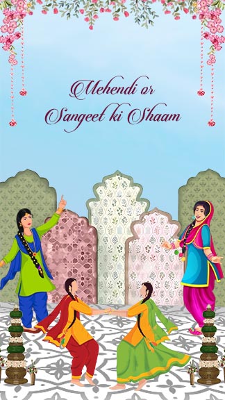 Mehndi Invitation Card - Best Design Ideas