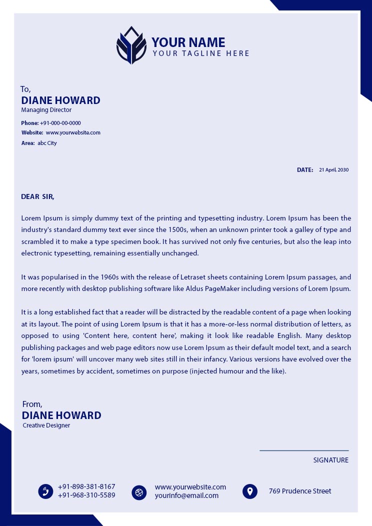 Creative Corporate Resignation Letter Template