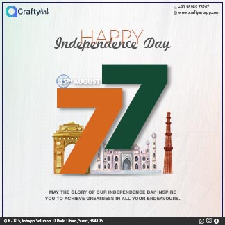 Happy independence Day Sale Stylish Offer Template