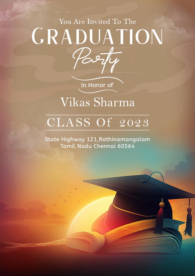 Customizable Graduation Invitation Templates