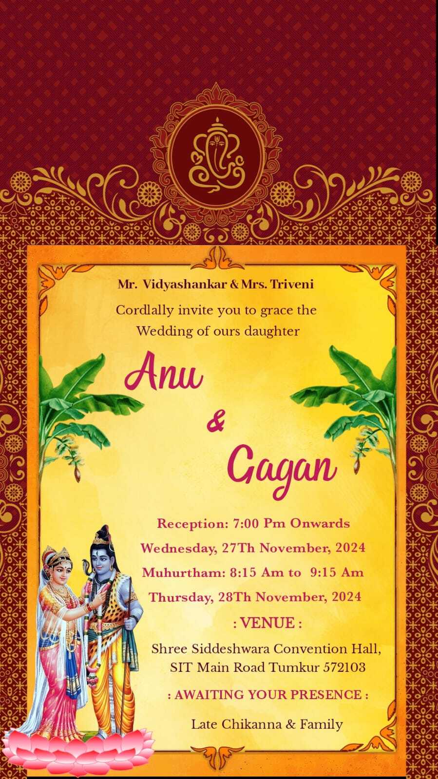 Buy Wedding Card Barat Online In India