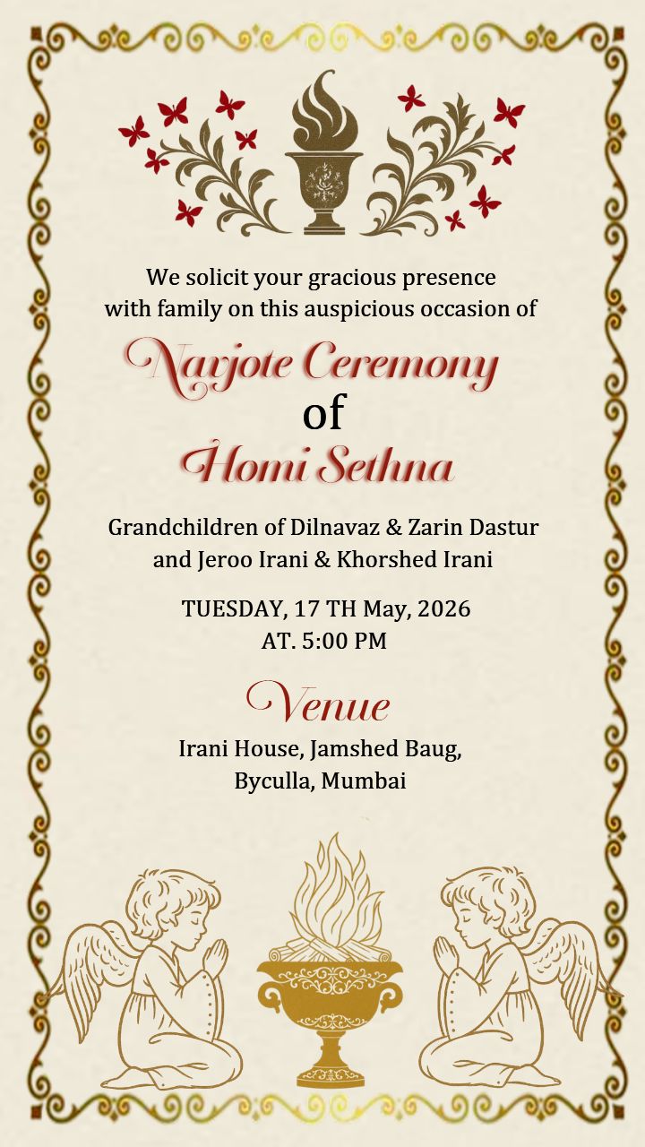 51+ Modern Parsi Navjote Invitation Cards for Download