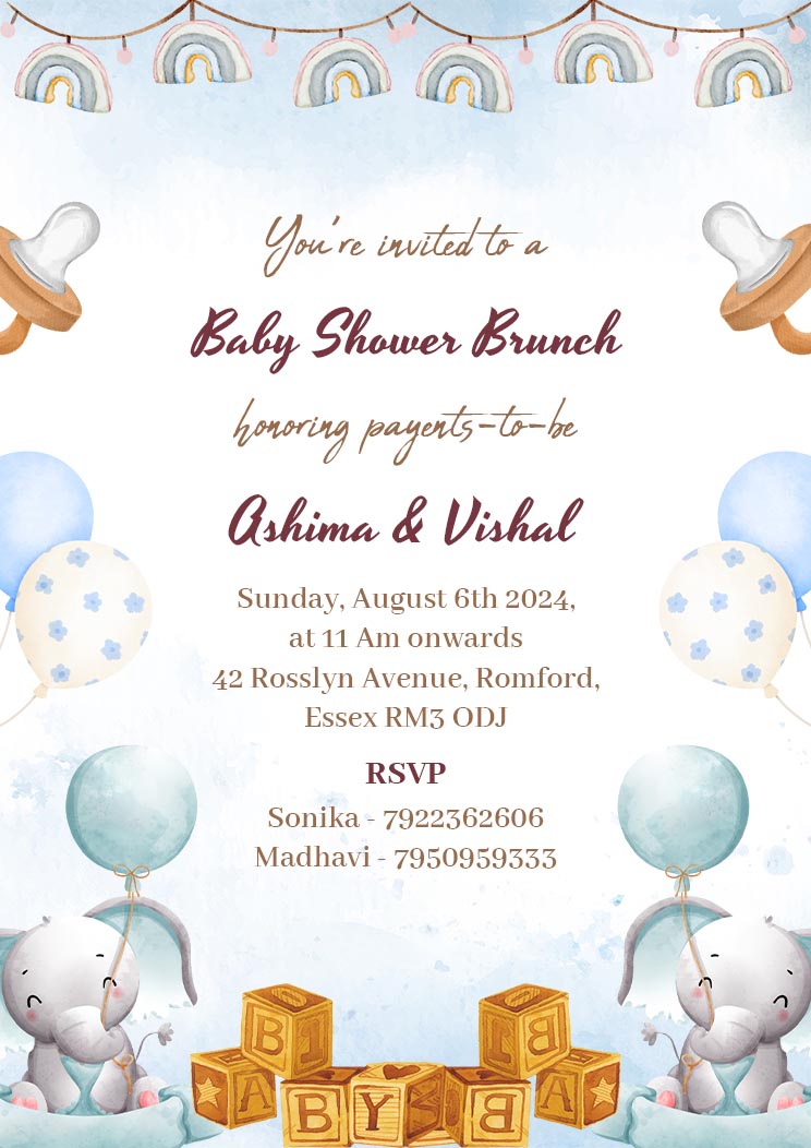 Baby Shower Invitations Free Download