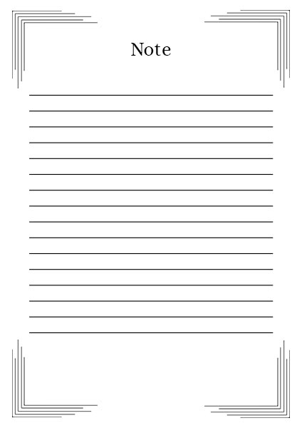 White Simple With A4 Page Portrait