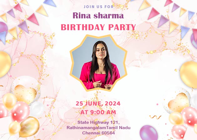 Create WhatsApp Invitation Cards Birthday