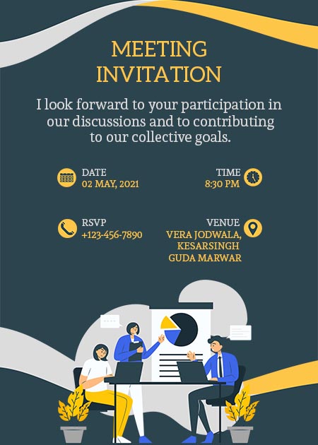 Editable Meeting Invitation Templates | Crafty Art