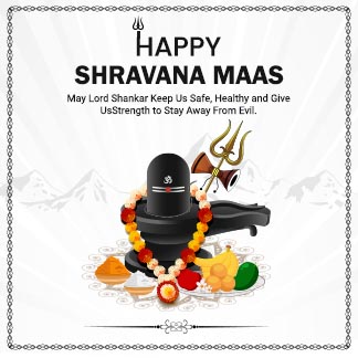 Happy Shravan Maas Festival Post Square
