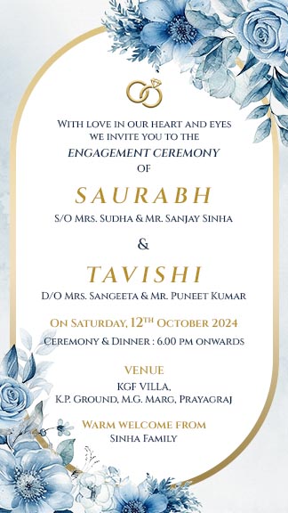 Engagement Invitation Cards Free Download