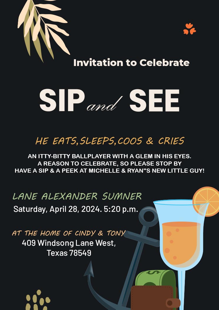 Download New Sip And Sip Invitation Card