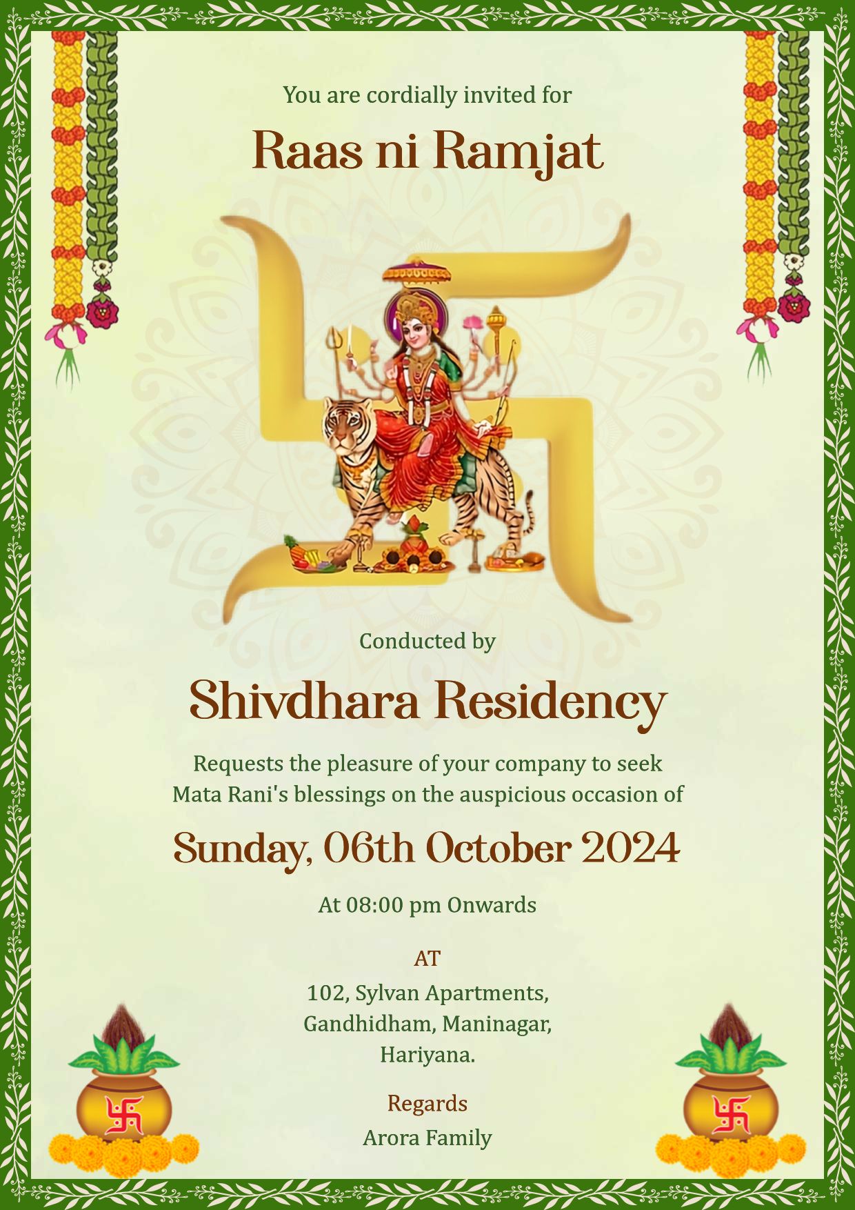 Download Happy Navratri Invitation