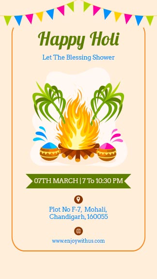 Download Your Holi Party Invitation Cards Online