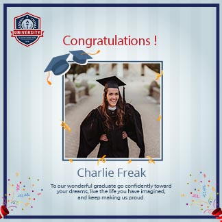Graduation Congratulation Wish Template