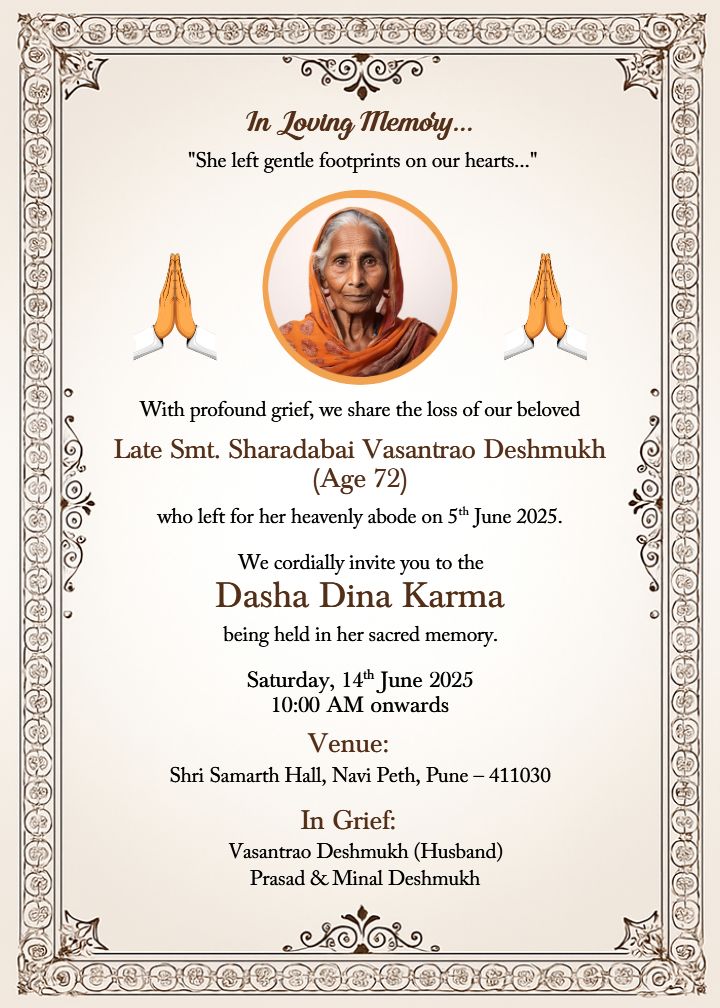 Page 2 | Pedda Karma Invitation Templates – Free & Premium