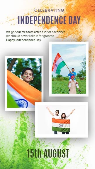 Happy independence Day Sale Stylish Offer Template