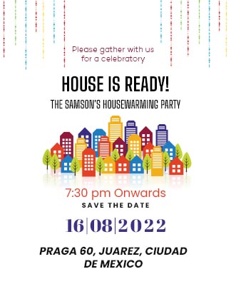Free Housewarming Party Invitation Cards | Download Now
